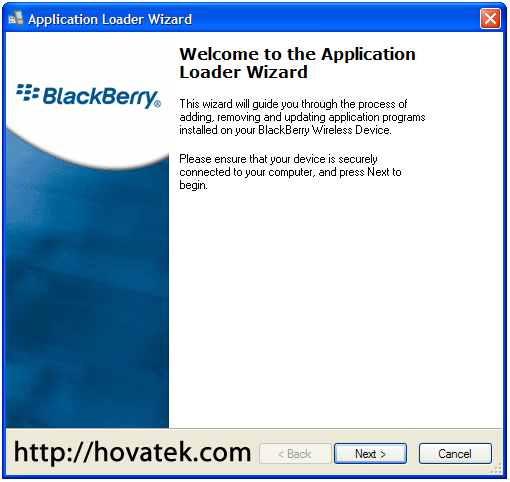 How to install Blackberry Operating System (OS) using Blackberry loader.exe