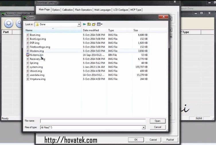 How to use research download tool to create Unisoc / Spreadtrum pac file