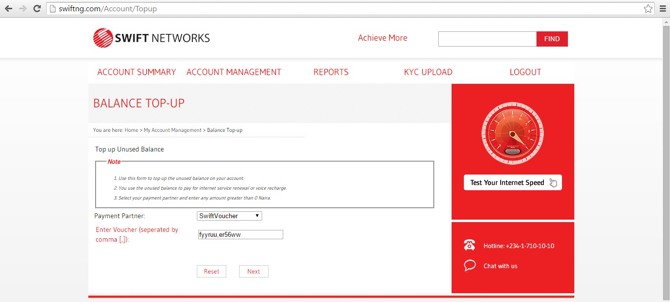How to load / top up a SWIFT account