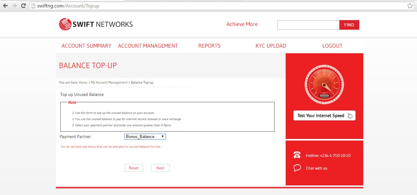How to load / top up a SWIFT account