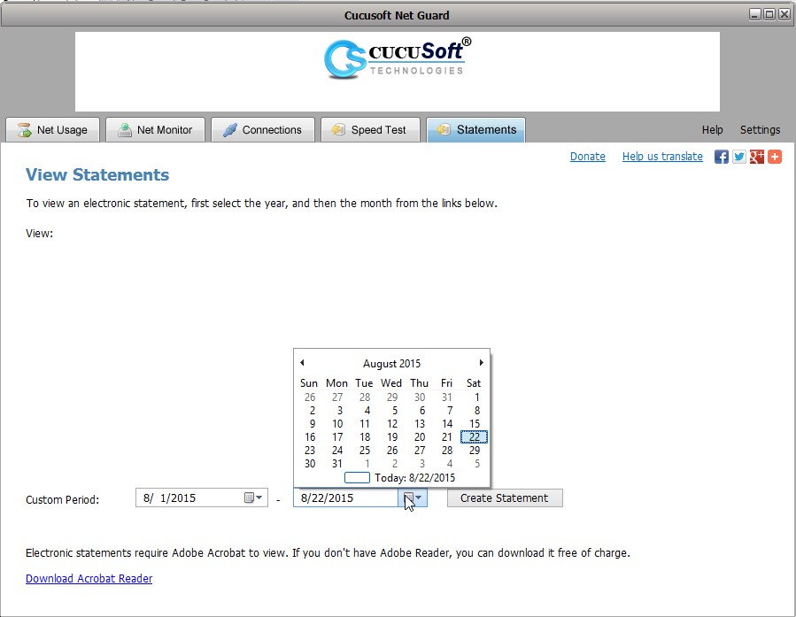 Monitor the data / bandwidth usage on your Windows PC using Cucusoft ...