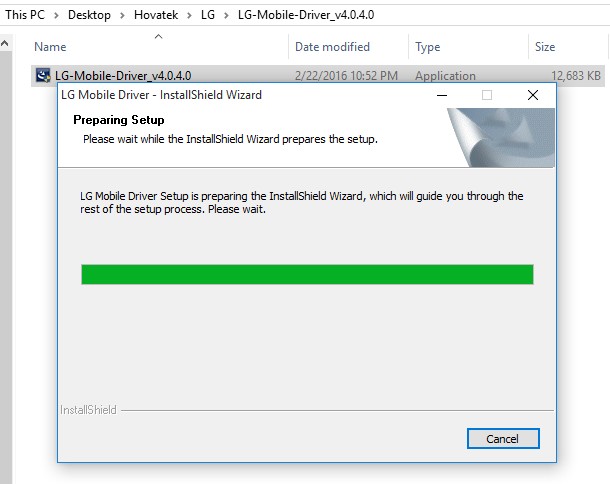 How to install LG drivers on a Windows PC