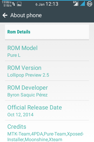 Pure Lollipop L 5.0 for Tecno M3 by olang