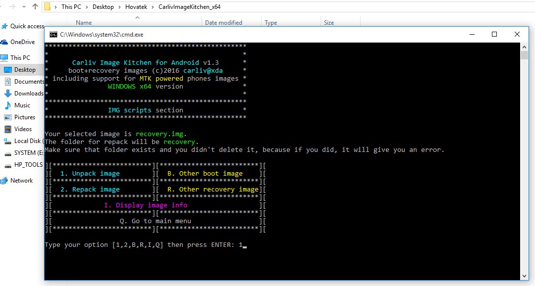 How to unpack & repack boot.img or recovery.img in Windows
