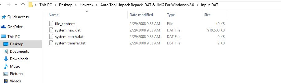 How to unpack & repack system (.img or .new.dat) in Windows