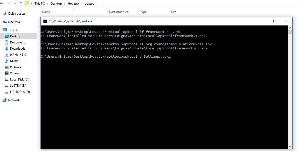 How to use Apktool to decompile & recompile an apk (Windows)