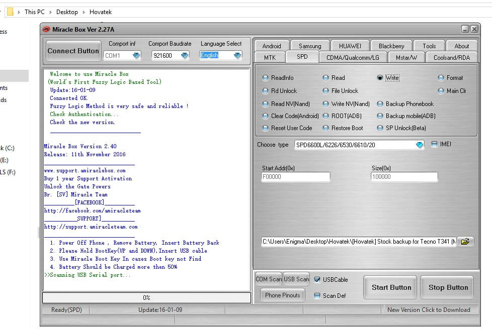 How to use Miracle Box to flash SPD & MTK Feature phones