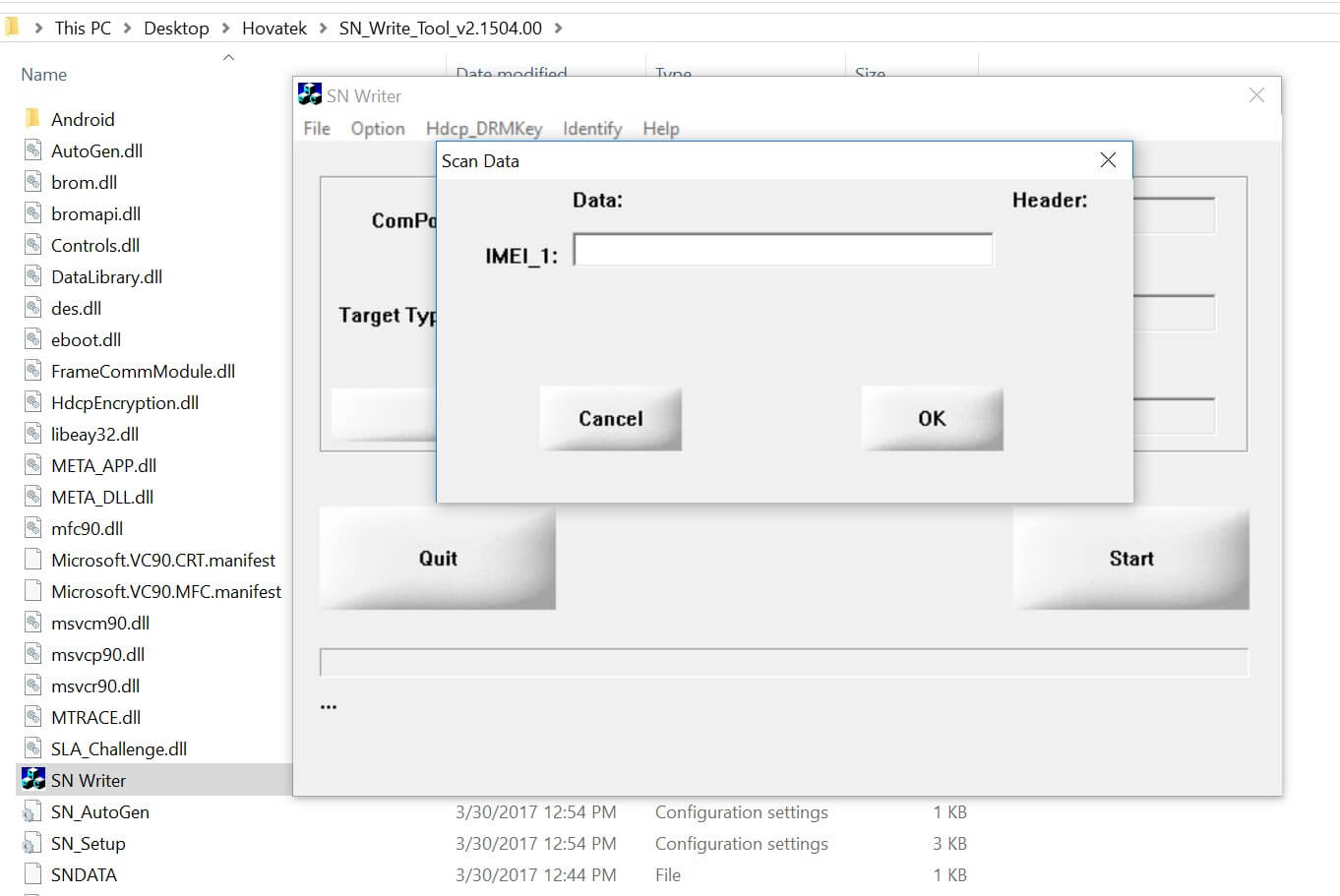How to use SN Write Tool to write IMEI to an MTK Smartwatch