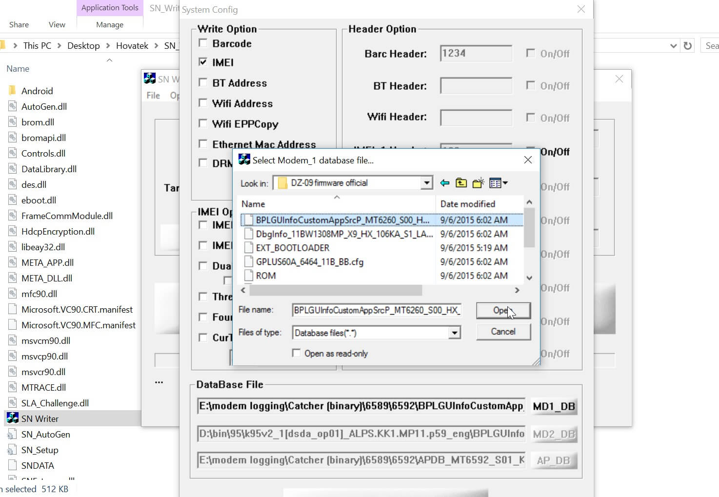 How to use SN Write Tool to write IMEI to an MTK Smartwatch