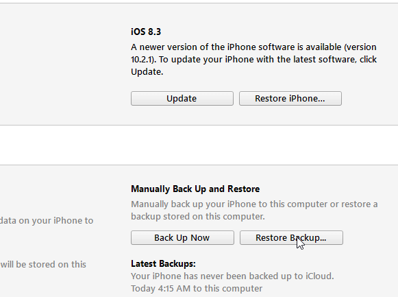 How to Backup Files and Restore the Backup on an iOS device.
