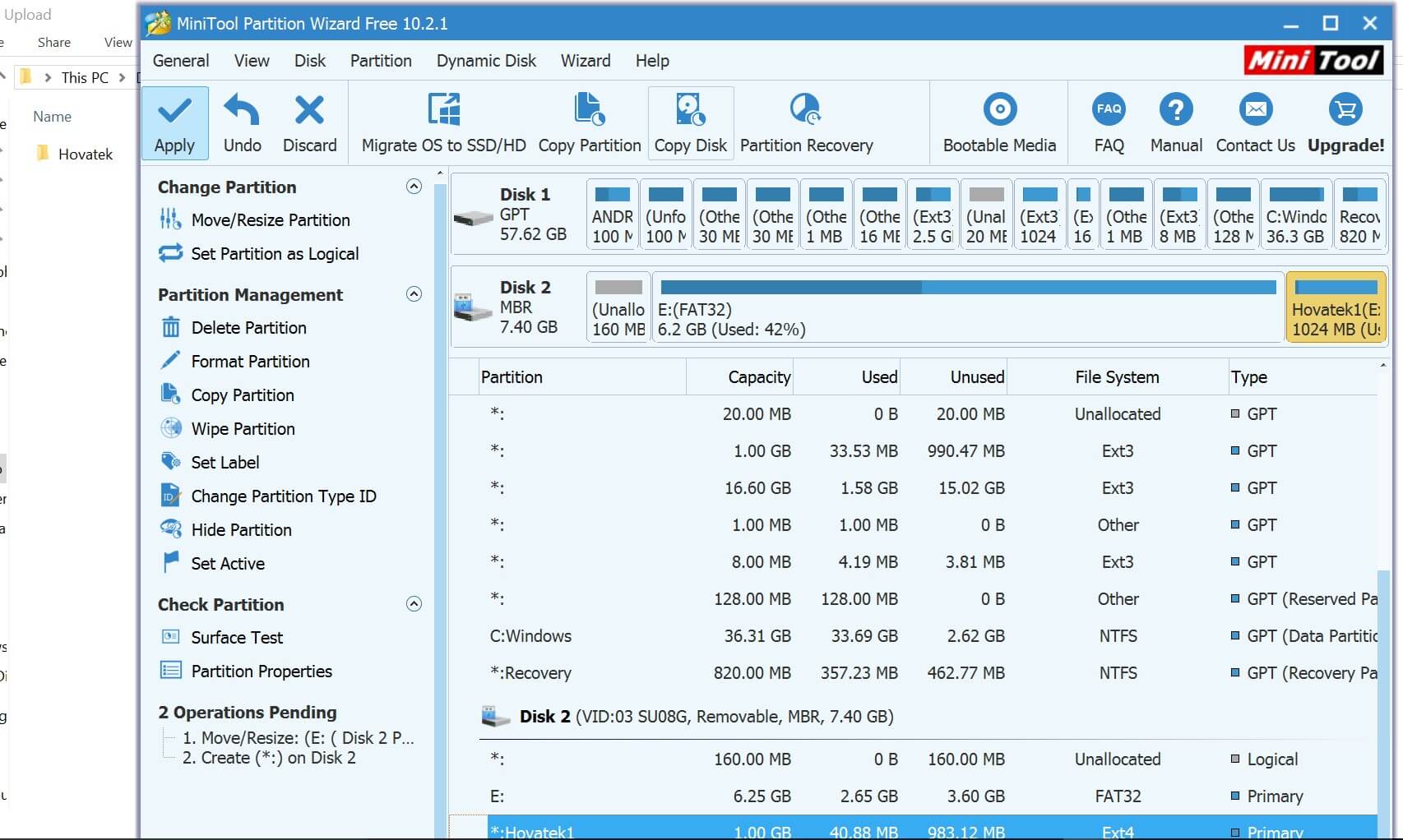 How to partition an SD card using MiniTool Partition Wizard