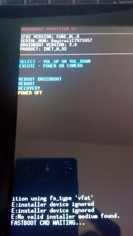 How to boot into recovery mode on a Dual OS tablet