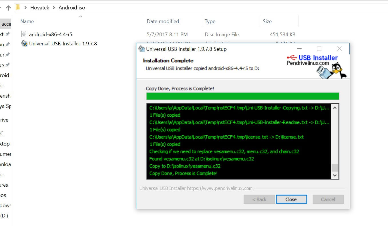 How to use Universal USB Installer to create a bootable USB