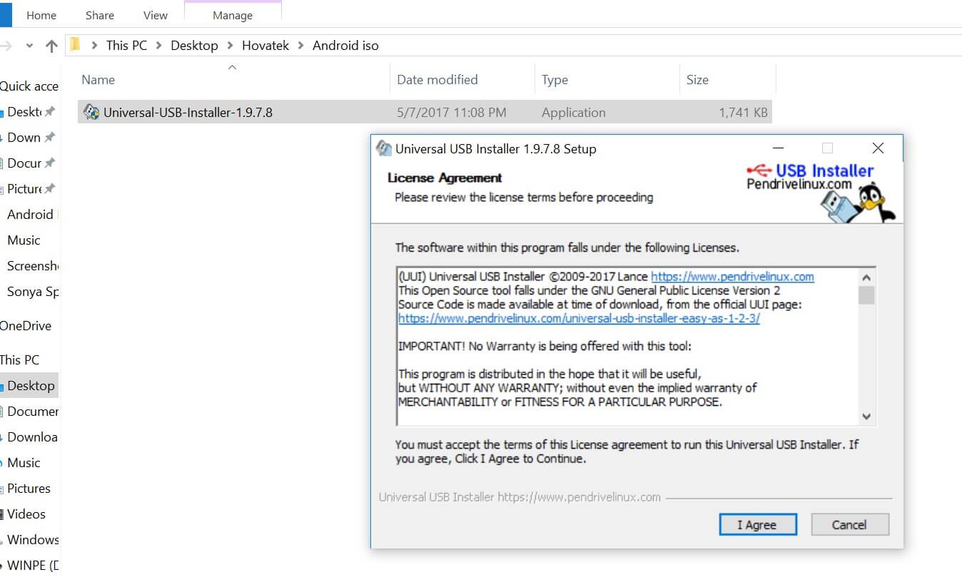 How to use Universal USB Installer to create a bootable USB