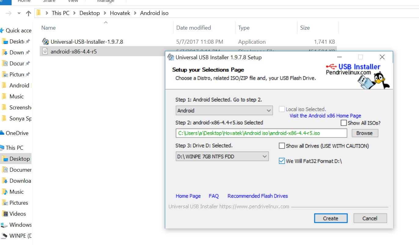 How to use Universal USB Installer to create a bootable USB