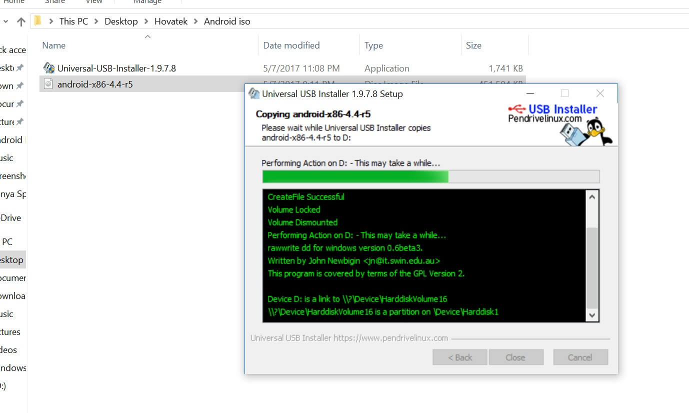 How to use Universal USB Installer to create a bootable USB