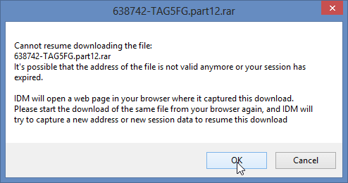 How to Fix IDM "An Error Occured During Download" While Resuming Download