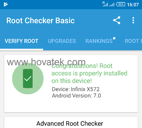How to Root the Infinix X572 Note 4