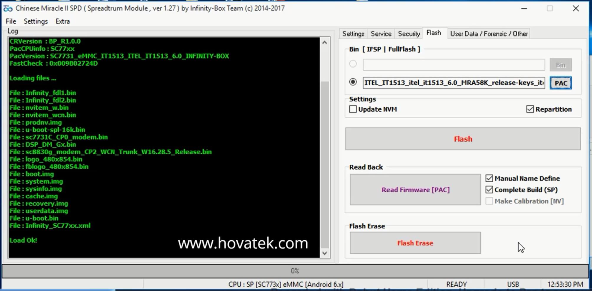 How to use Infinity CM2 to flash Unisoc / Spreadtrum pac file or pac.sc