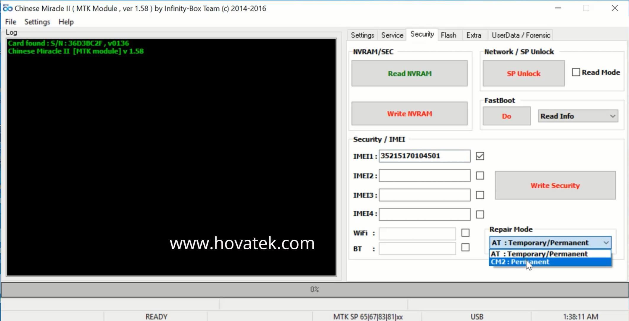 How to use Infinity CM2 MTK to write IMEI to Mediatek devices