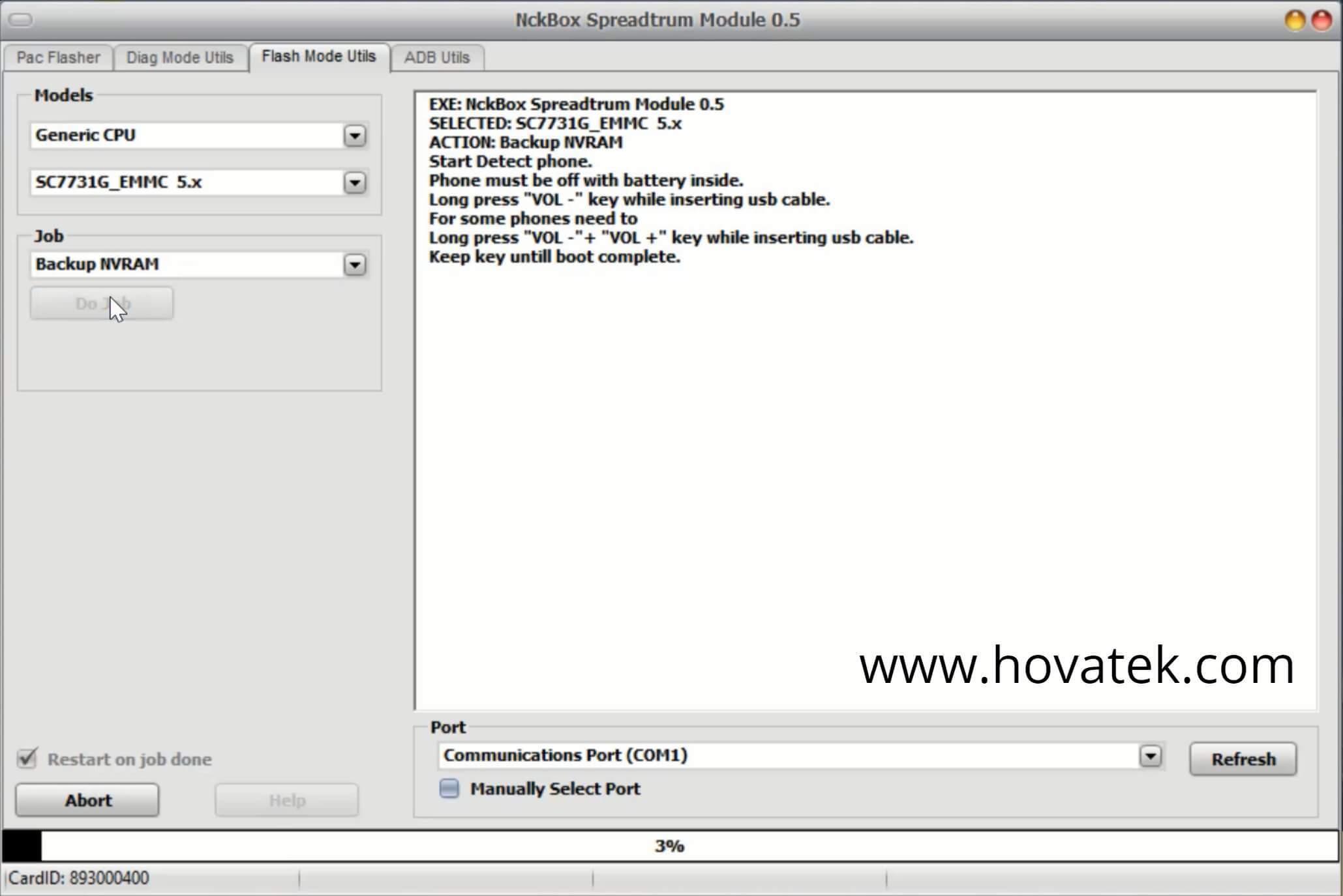How to use NCK Pro Box to backup & restore SPD NVRAM