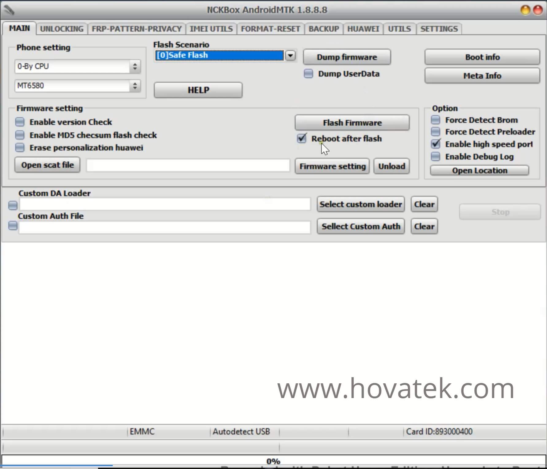 How to use NCK Pro Box to flash Mediatek firmware (scatter)