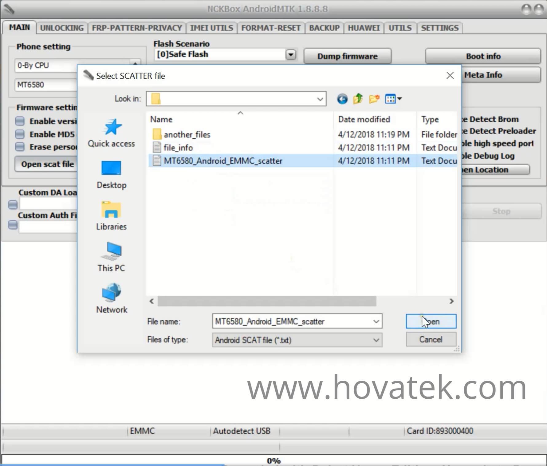 How to use NCK Pro Box to flash Mediatek firmware (scatter)