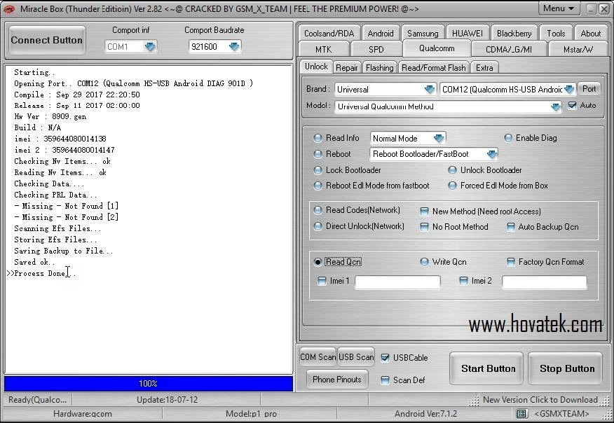 How to use Miracle box to backup & write QCN to Qualcomm