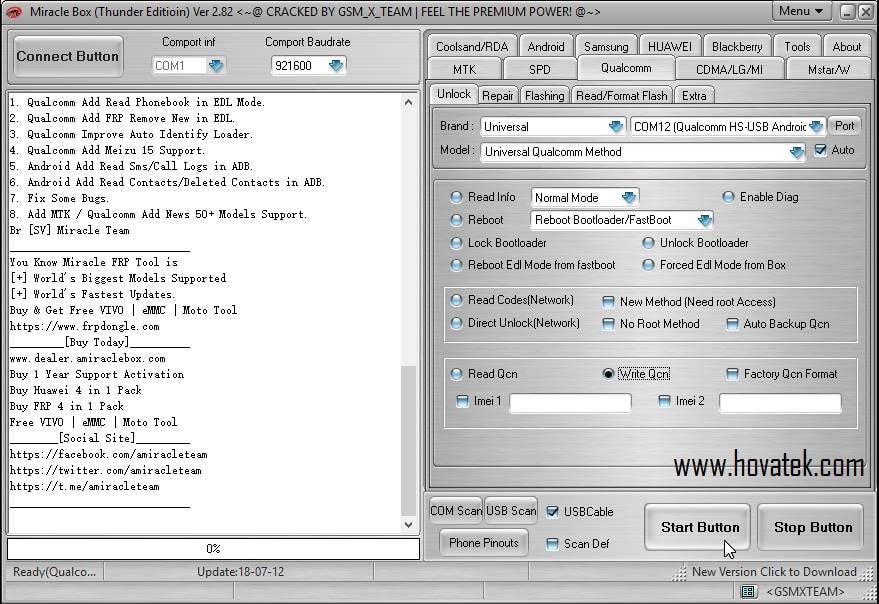 How to use Miracle box to backup & write QCN to Qualcomm