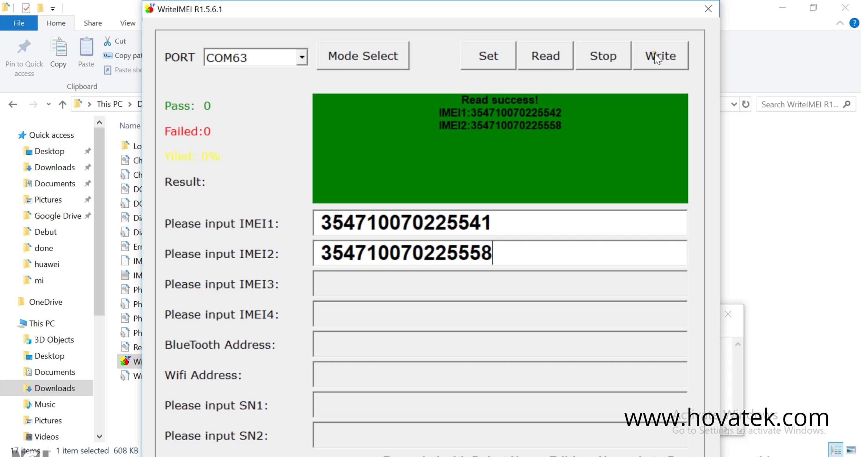 How to use WriteIMEI tool to write IMEI to Unisoc / Spreadtrum devices