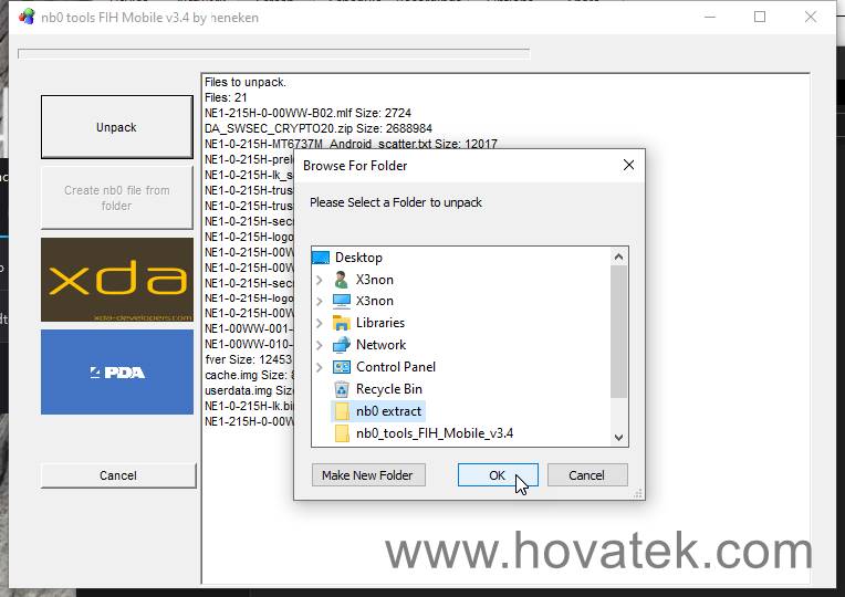 How to extract an nb0 firmware