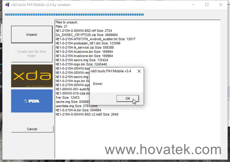 How to extract an nb0 firmware