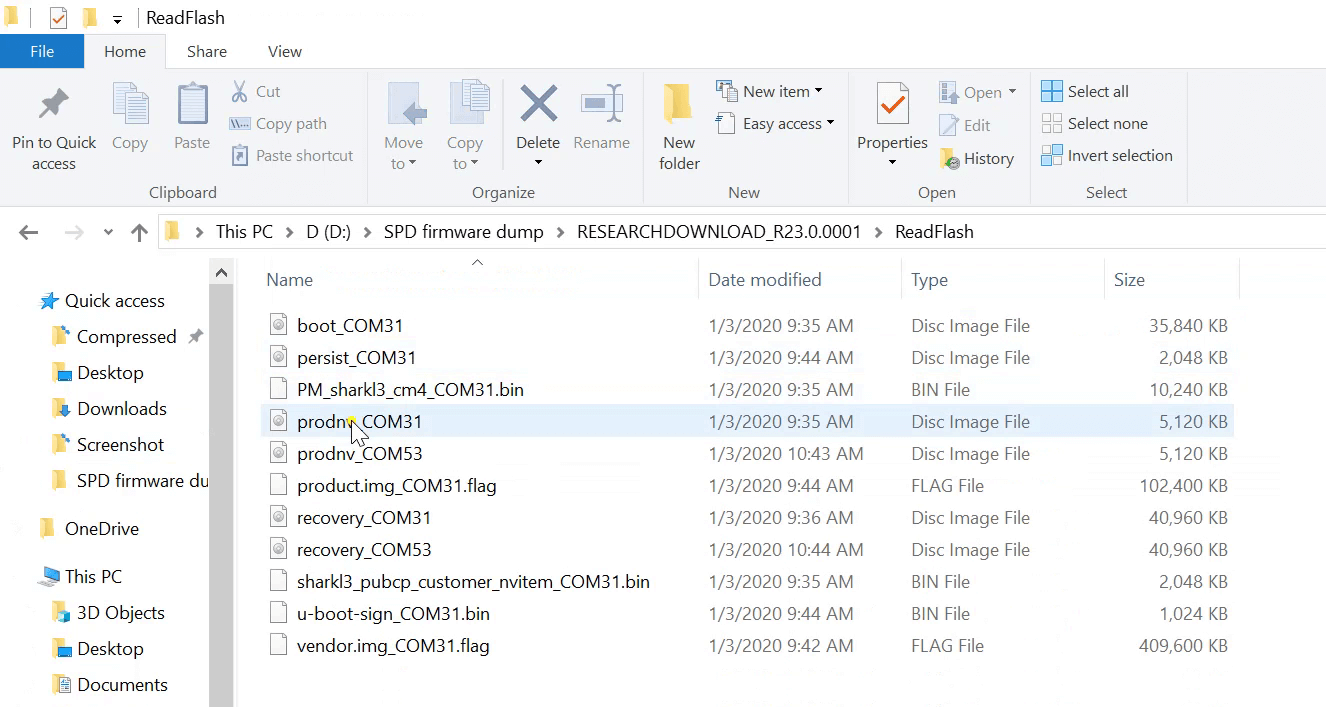 How to use Research Download tool to backup Unisoc (Spreadtrum) firmware