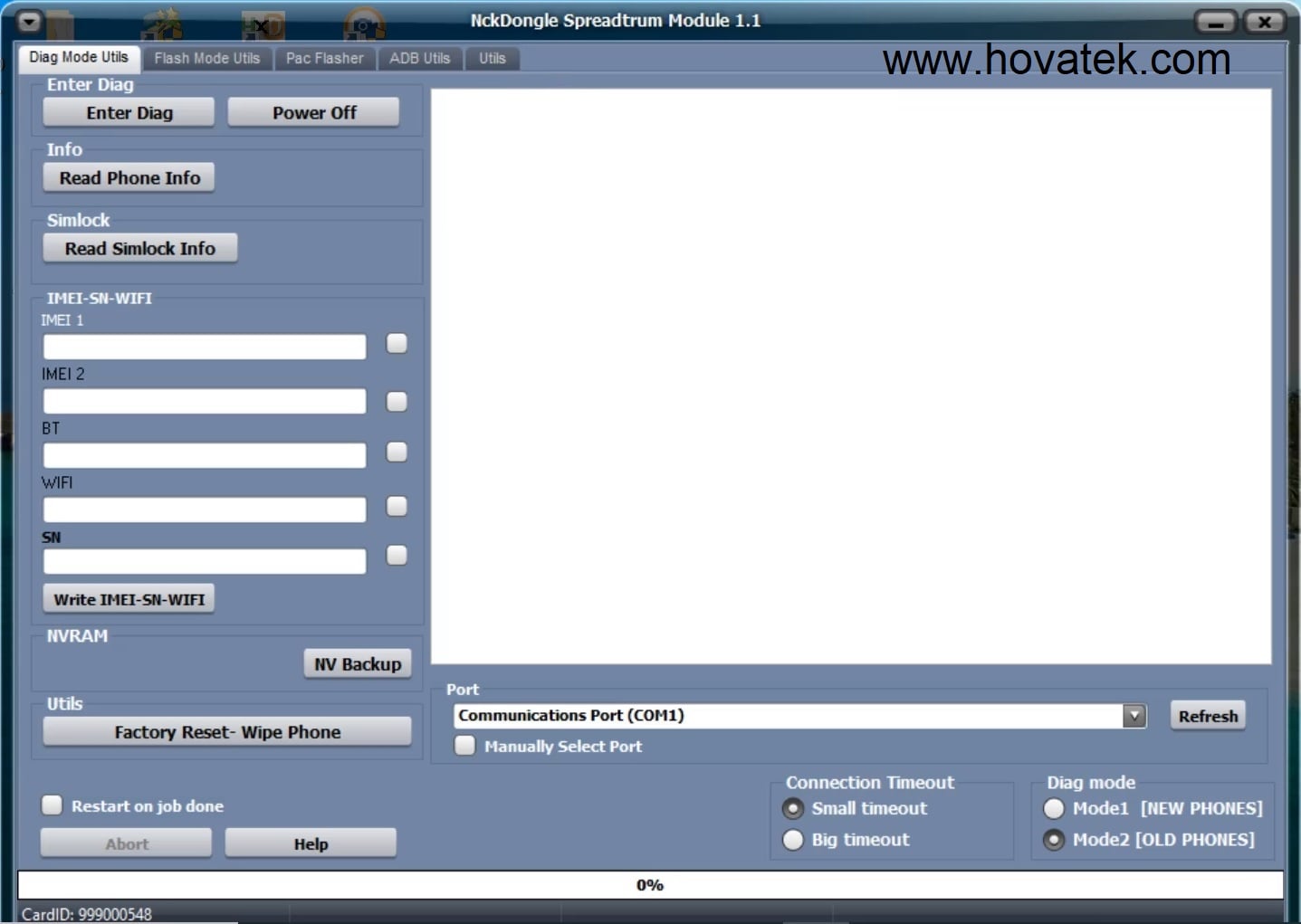 How to boot Unisoc (SPD) phone into diag mode using nck box