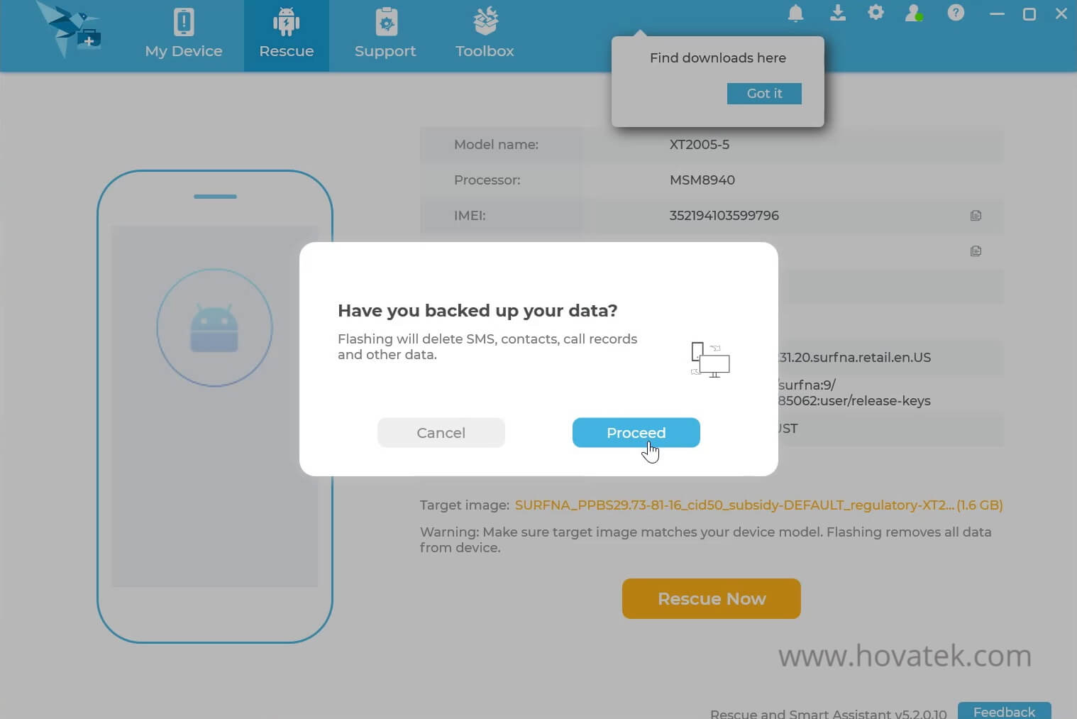 How to unbrick Motorola using Rescue and Smart Assistant