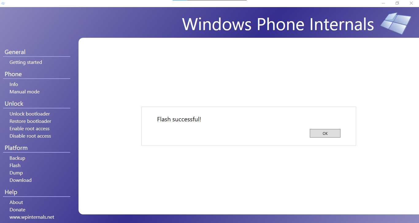 How to use Windows Internals to flash Windows phone