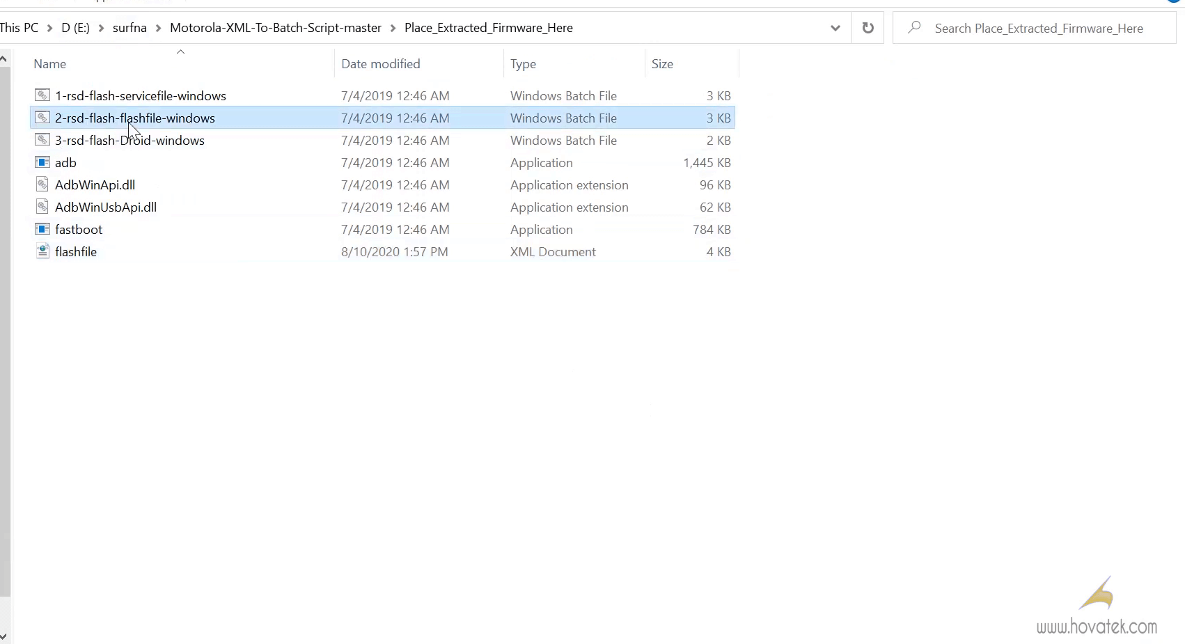 How to flash Motorola firmware using fastboot