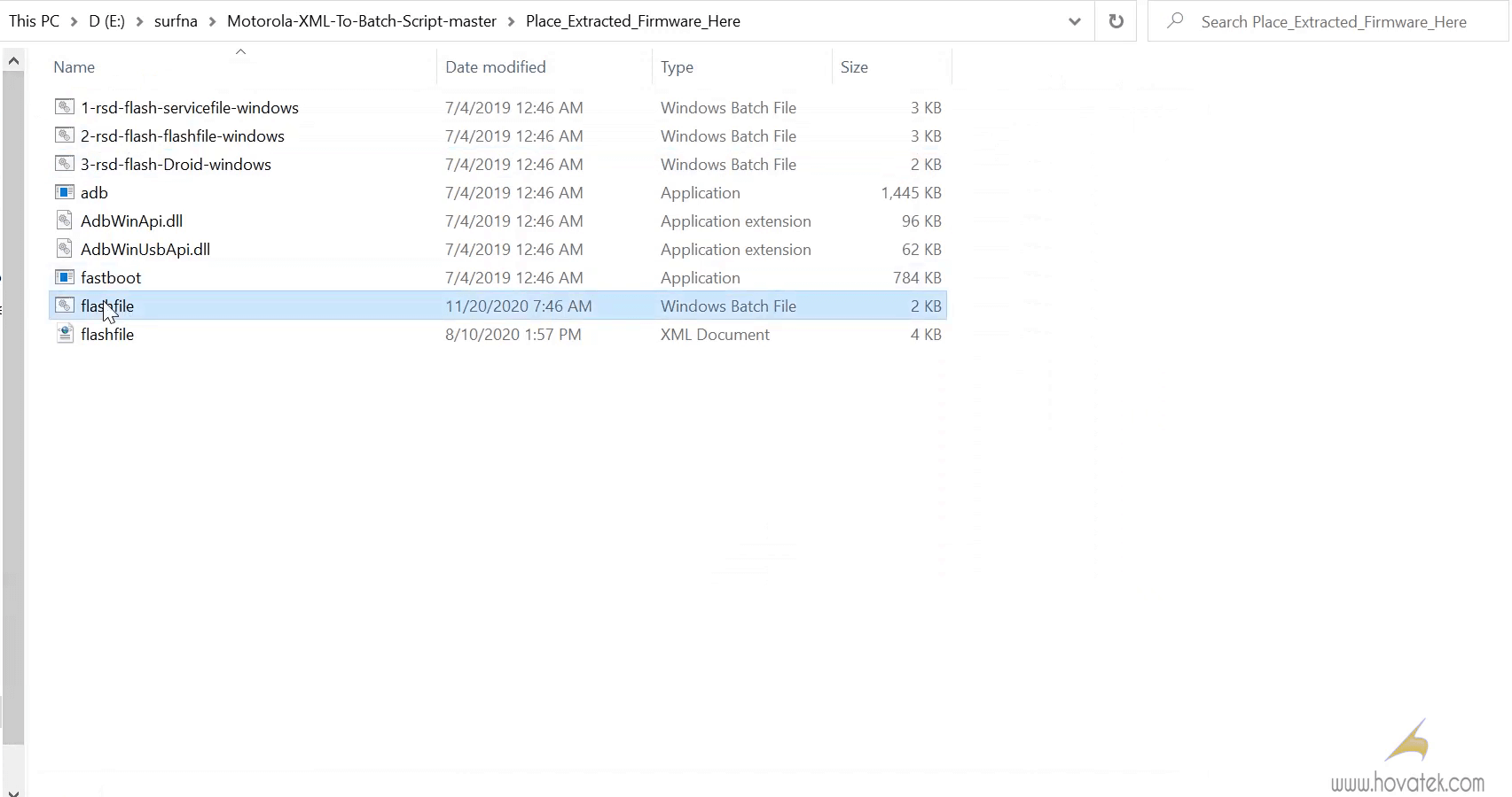 How to flash Motorola firmware using fastboot