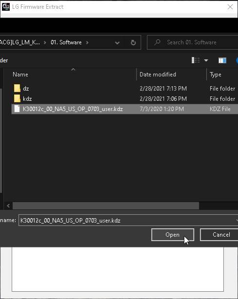How to extract LG kdz / tot firmware