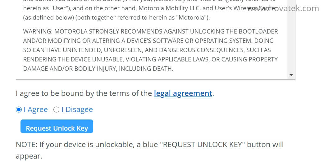 How to unlock Motorola Bootloader