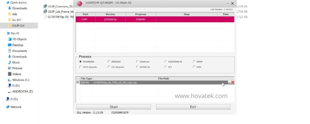 How to use LGUP (GUI) to flash LG phones