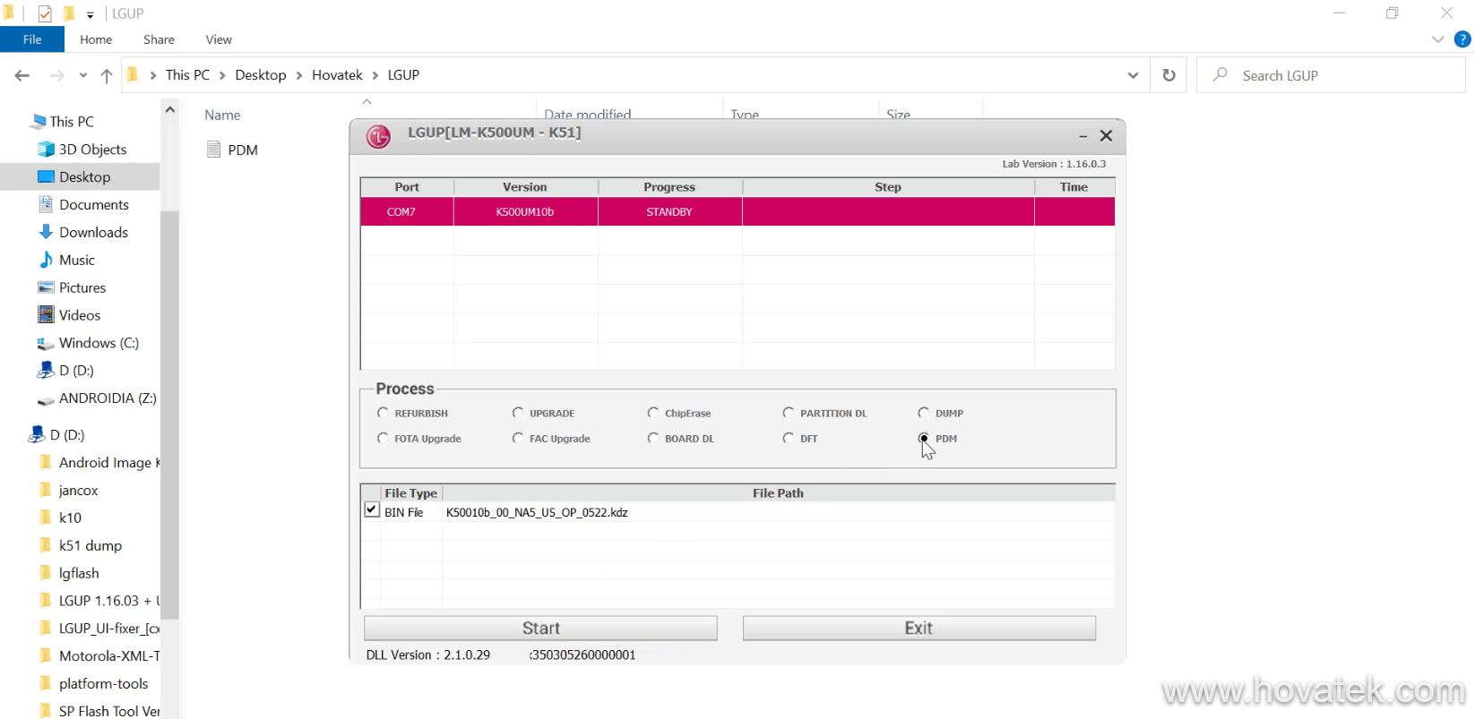 How to use LGUP to write NT CODE to LG Android