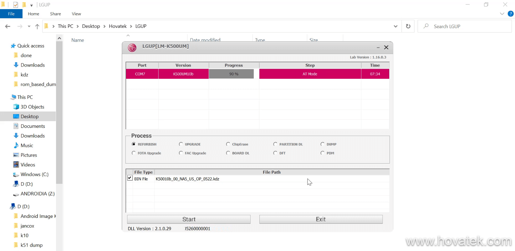 How to use LGUP to write IMEI to LG Android