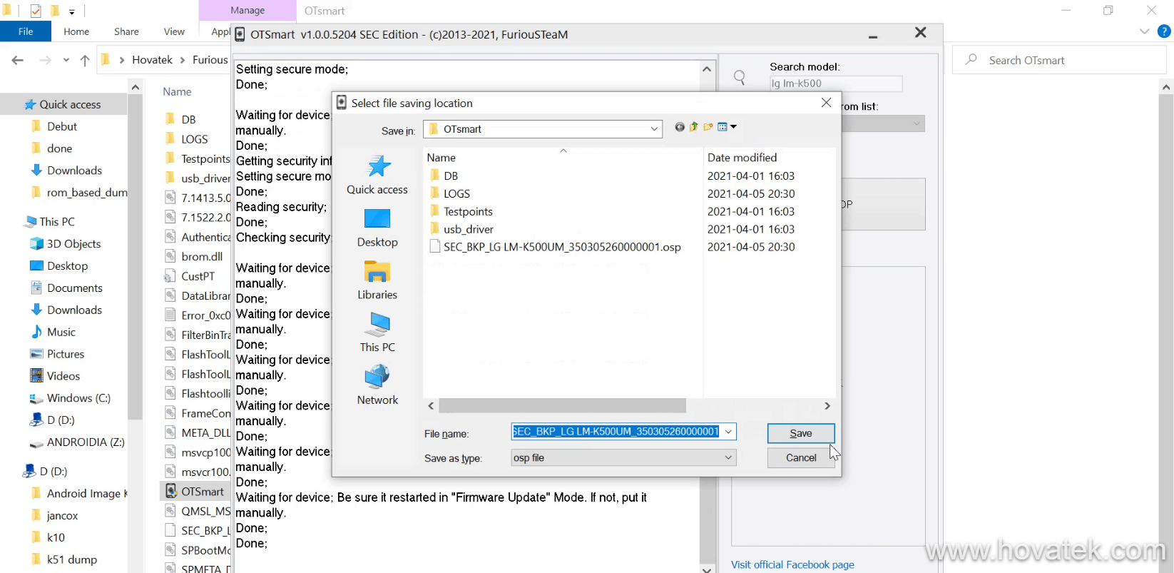 How to use OTSmart tool to write / repair IMEI