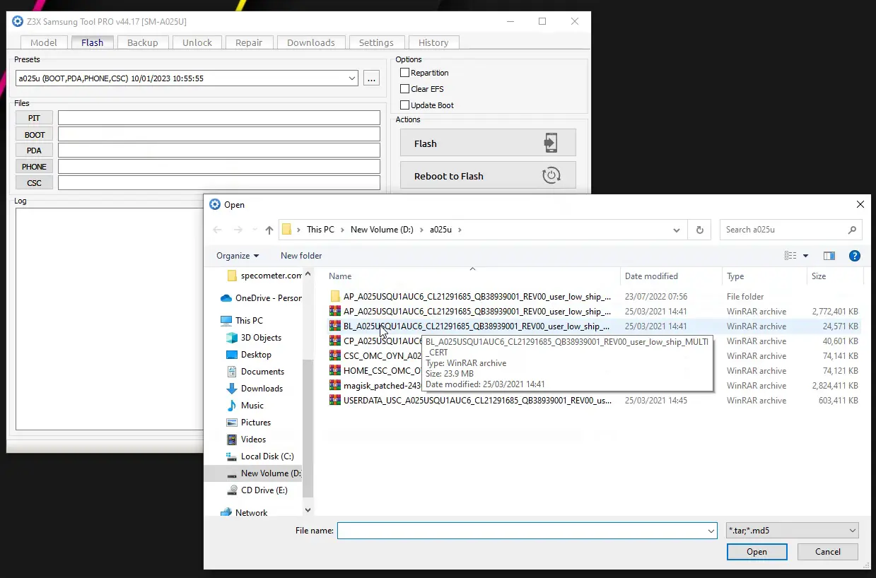 How to flash Samsung using Z3X Samsung Tool Pro