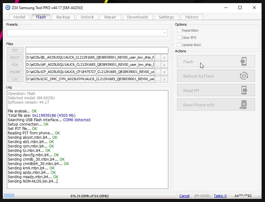 How to flash Samsung using Z3X Samsung Tool Pro