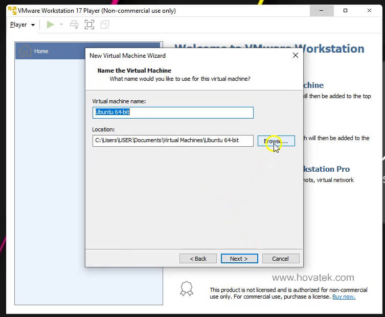 How to setup Ubuntu on Windows using Vmware Workstation Player