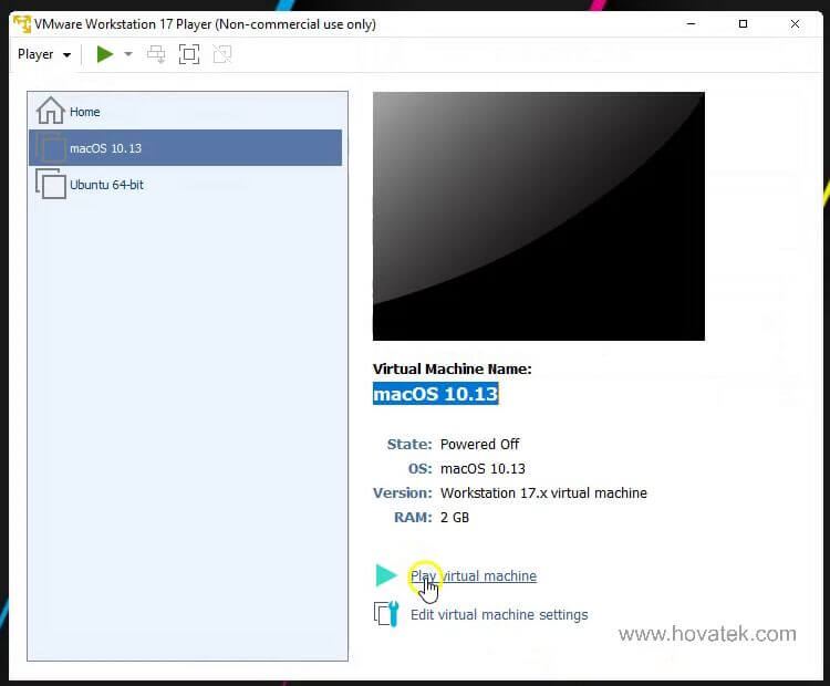How to setup macOS on Windows using Vmware Workstation Player