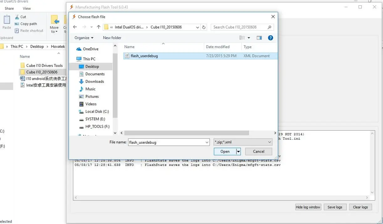 How to flash Intel devices using Manufacturing Flash Tool