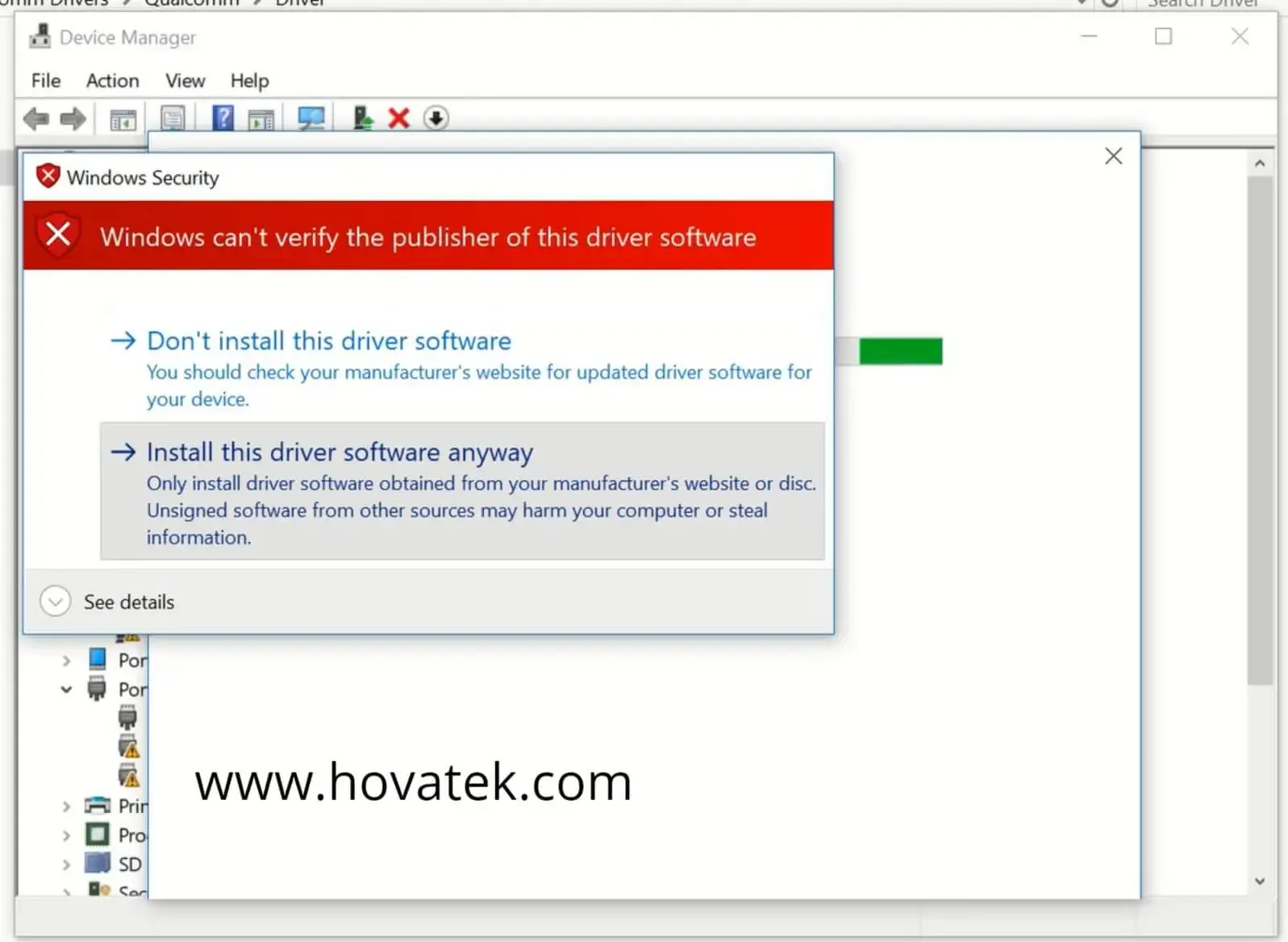 How to install Qualcomm USB drivers on a Windows PC